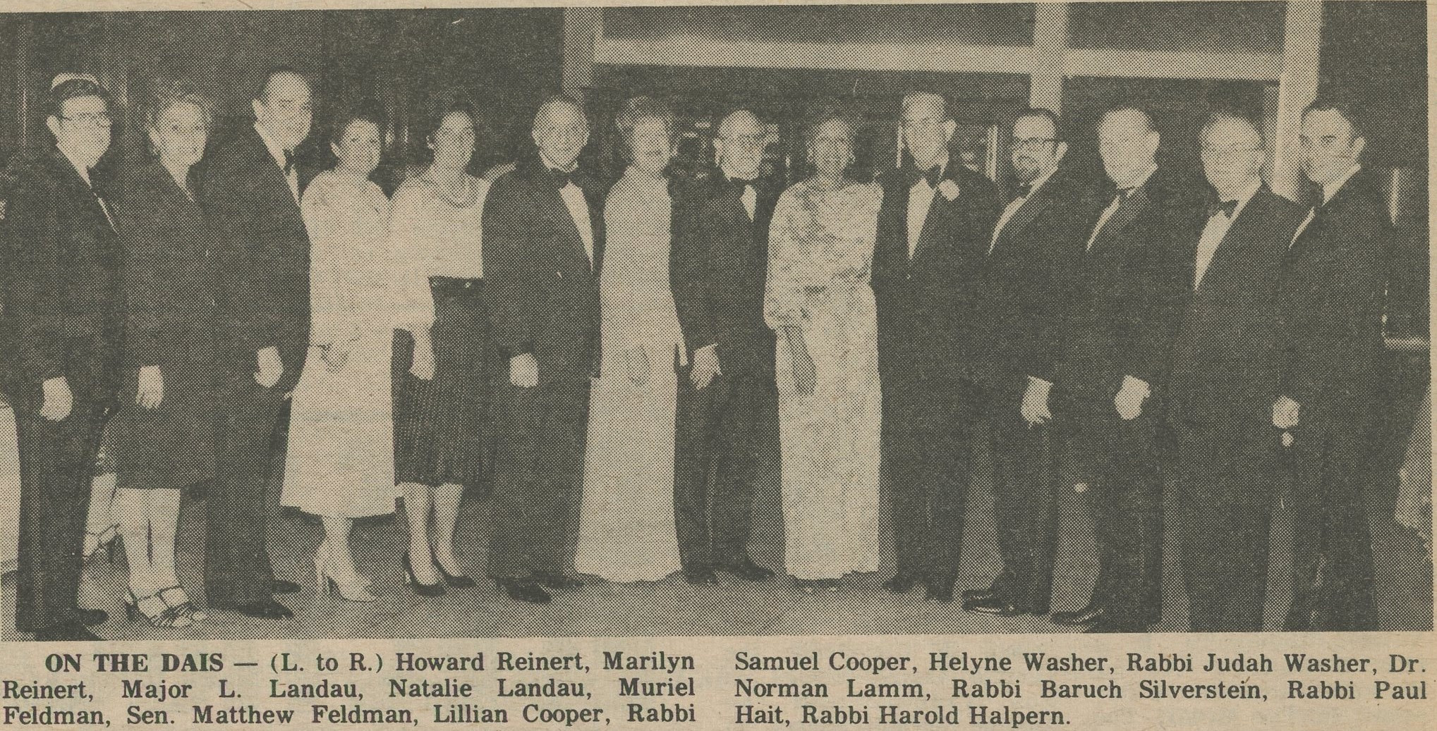Honoring Rabbi Judah Washer and his wife Helyne of Teaneck | Jewish ...